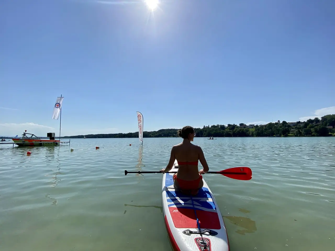 Pilsensee: SUP mit Alpenblick Komm mit nach woanders